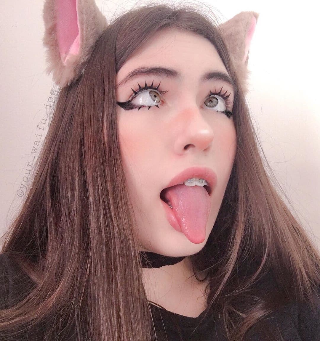 Brunette Lege Hypnotic Ahegao With Tongue Out By Hypnoraven On Deviantart