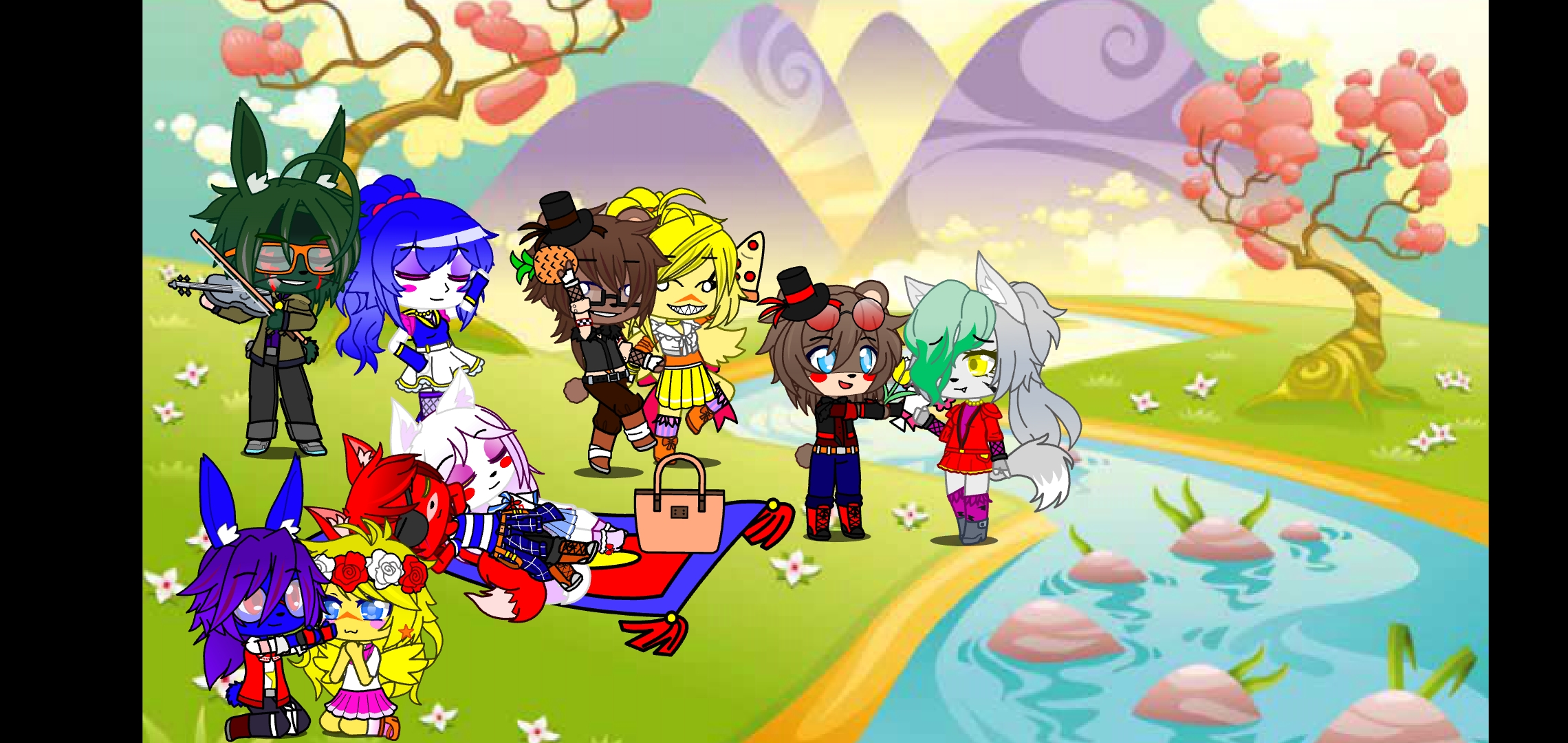 Gacha Clubfnaf Love Picnic And Lake By Alex2004rogov On Deviantart