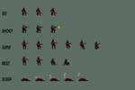 Soldier Character Sprite Sheets Pixel Art Pack 2 by CraftPix on DeviantArt