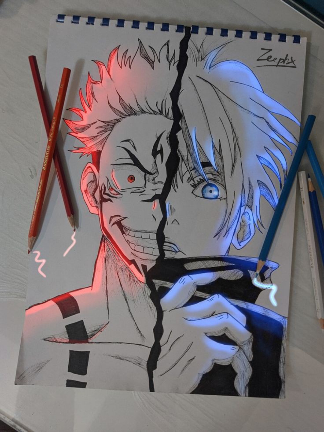 Sukuna X Gojo Satoru By Zeephxyt On Deviantart