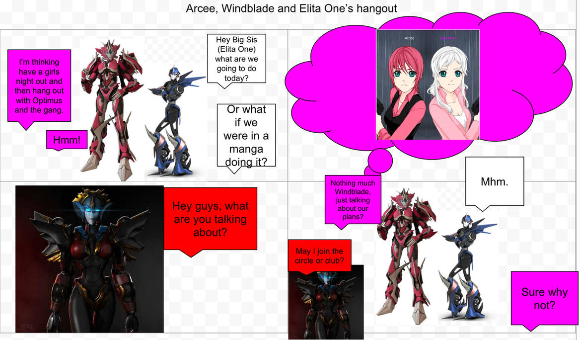 Arcee Windblade And Elita One Hangout By Joeysilvano2002 On Deviantart