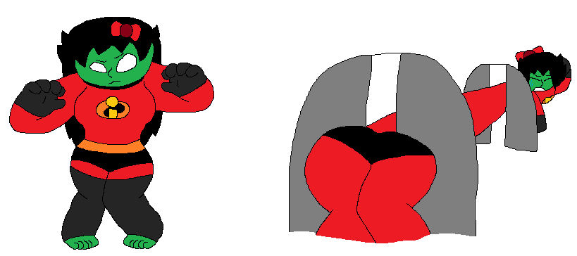 Genderbent Shamrock Phantom As Elastigirl By Fracturedwrestling On