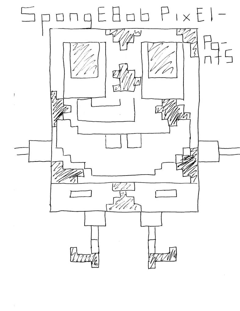 Spongebob Pixelpants by purdybirdie on DeviantArt
