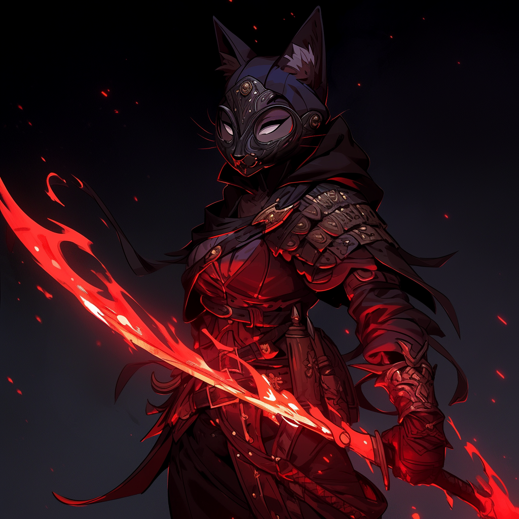 Flaming Blade Tabaxi Assassin By Alyskan On Deviantart