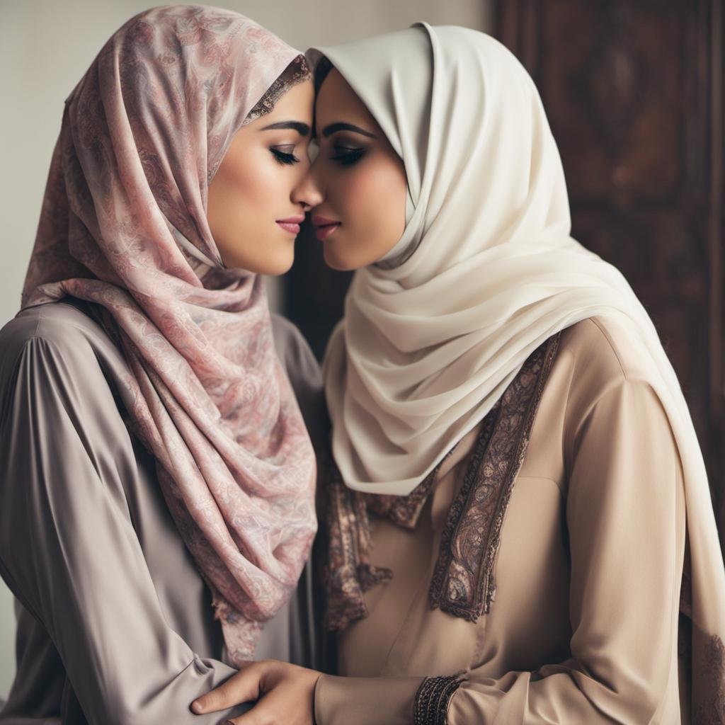 Lesbian Hijab Kissing Hijab Lesbian By Idarab On Deviantart