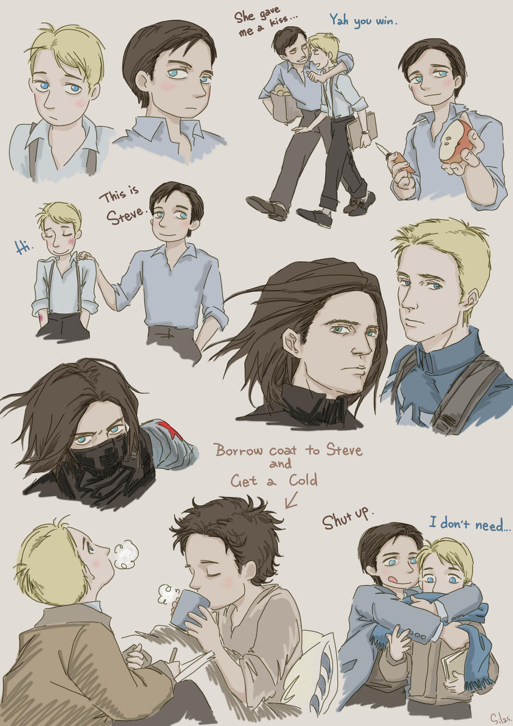 Steve And Bucky By Silassamle On Deviantart
