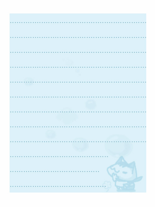 Blue cute note pad by Nuying on DeviantArt