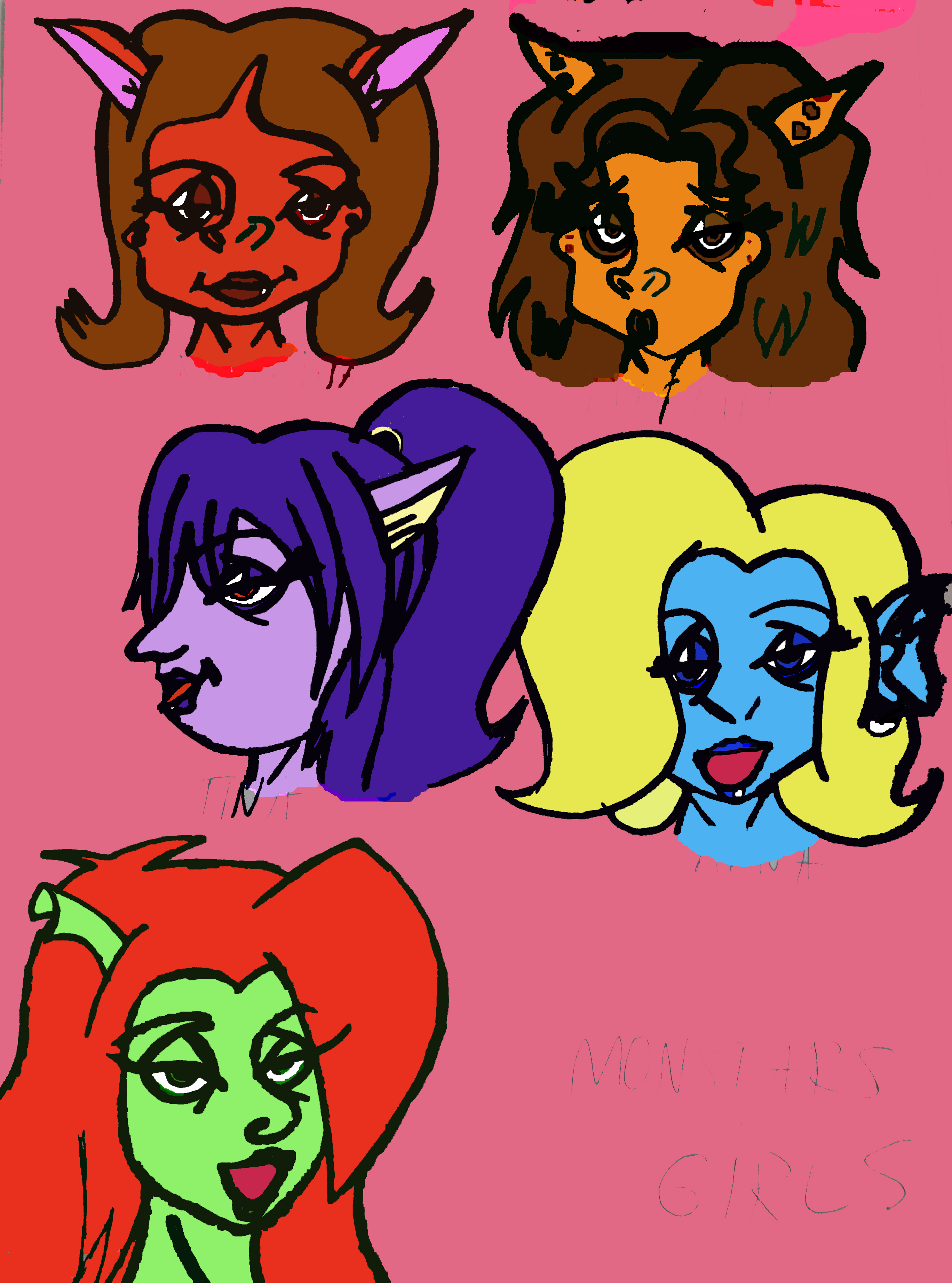 Space Jam Monstars Girls By Missserbianjelena On Deviantart