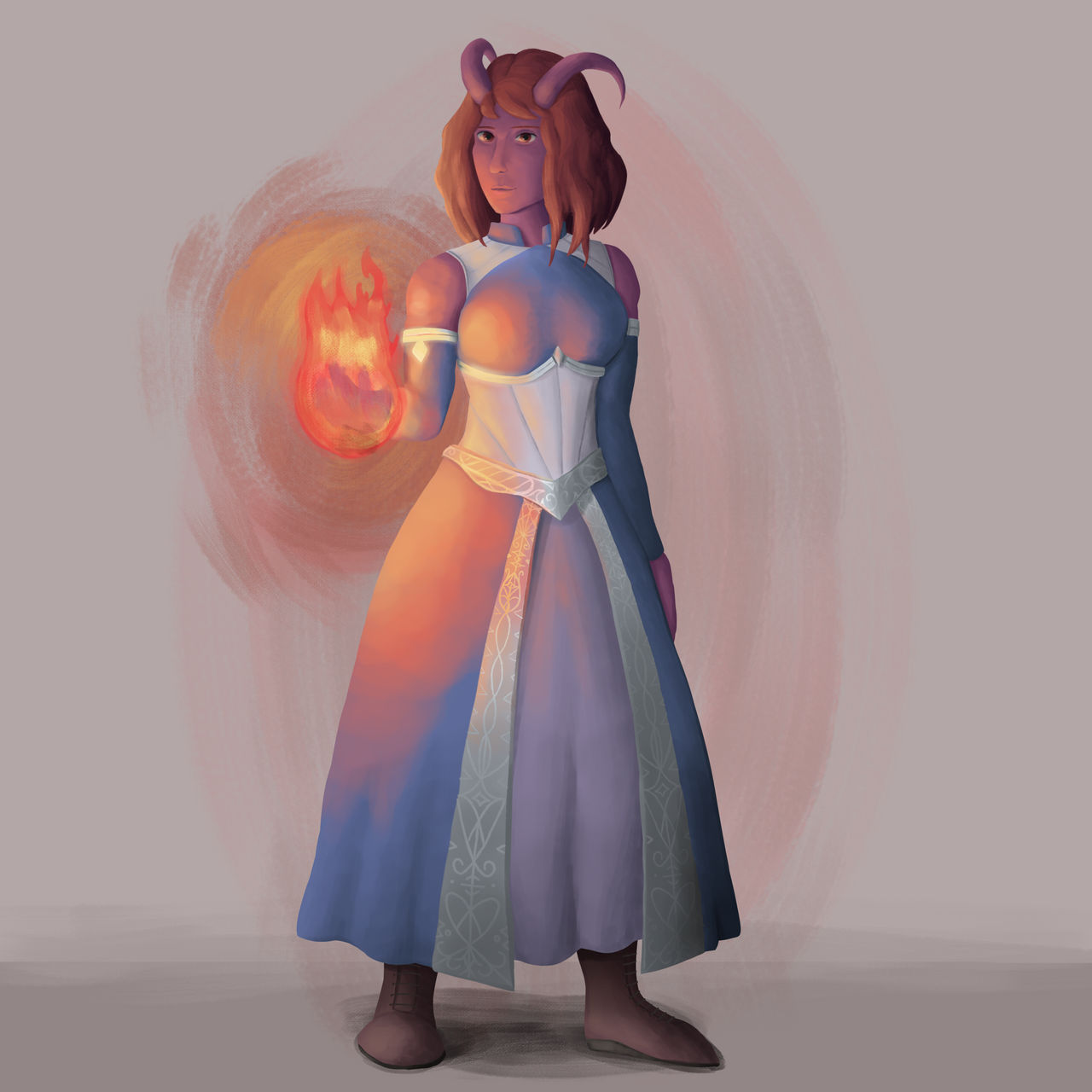 Tiefling Girl By Briver64 On Deviantart