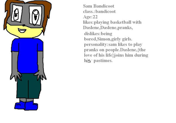 Profile-Sam by daslenebandicoot on DeviantArt