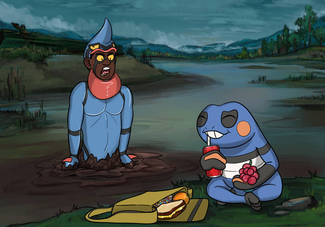 Frogs In A Swamp By Dr4wnout On Deviantart