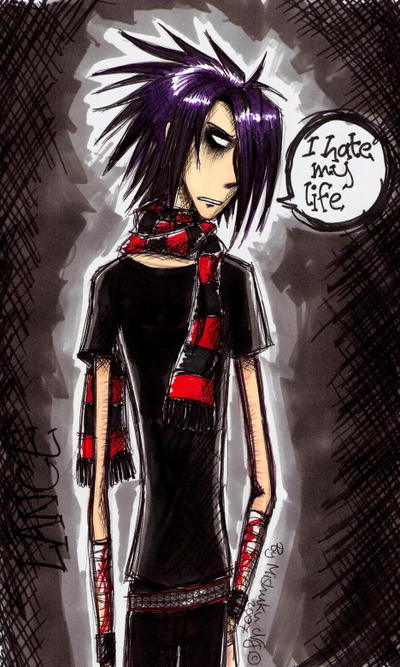 Cheer up emo kid by Mishuku on DeviantArt