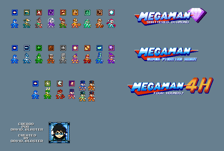 Mega Man Fan Game Weapons Mm11 Style Part 1 By David Blaster On