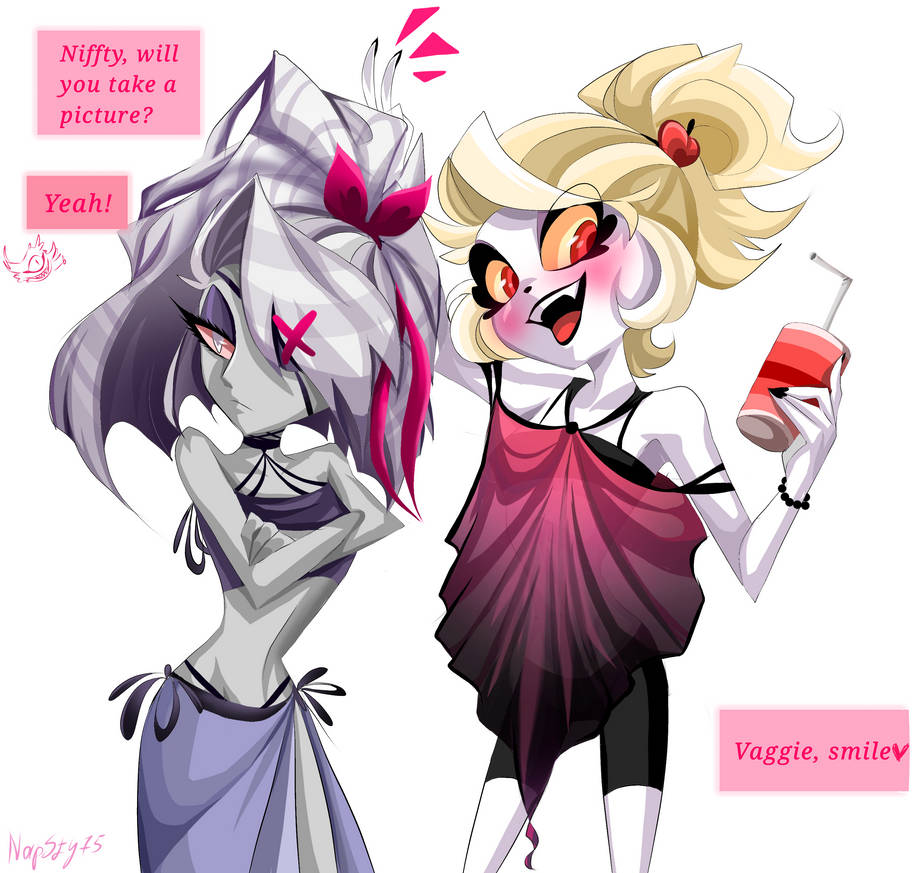 Charlie And Vaggie By Napsty75 On Deviantart
