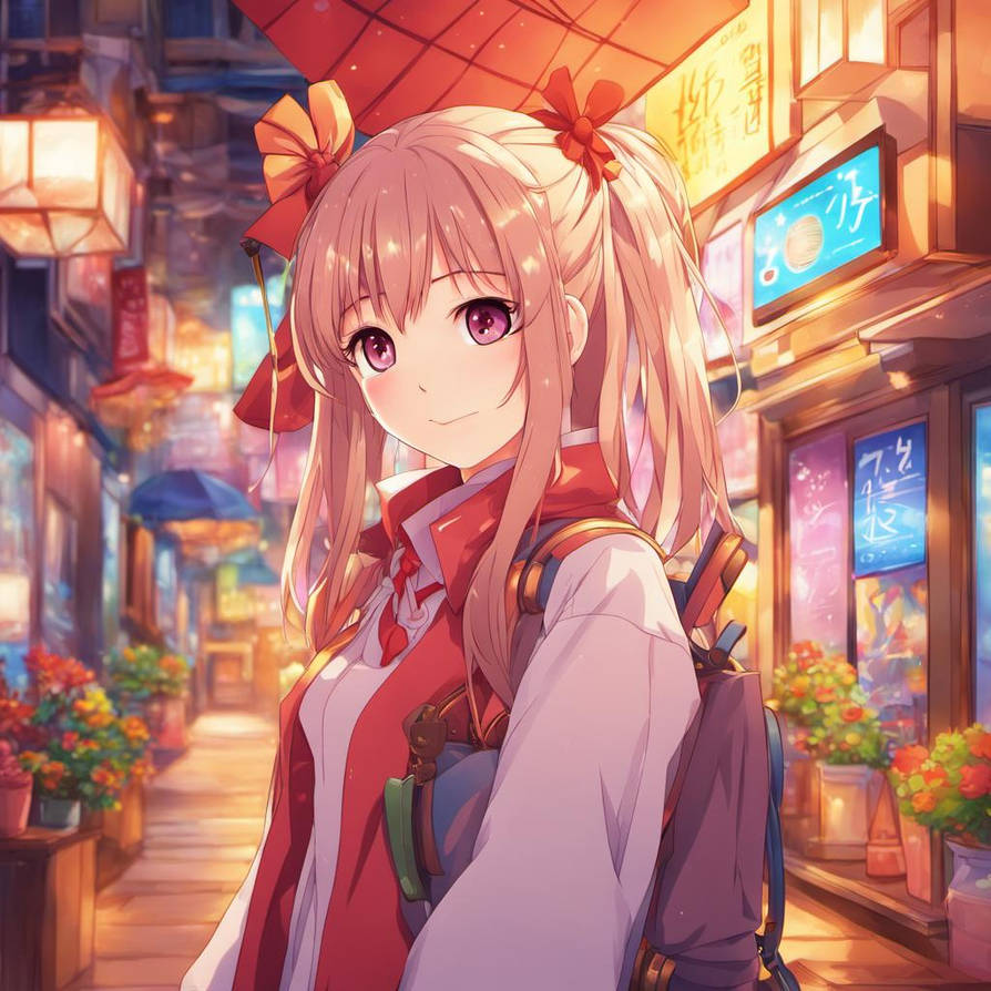 Cute School Girl By Ai Aesthetics On Deviantart