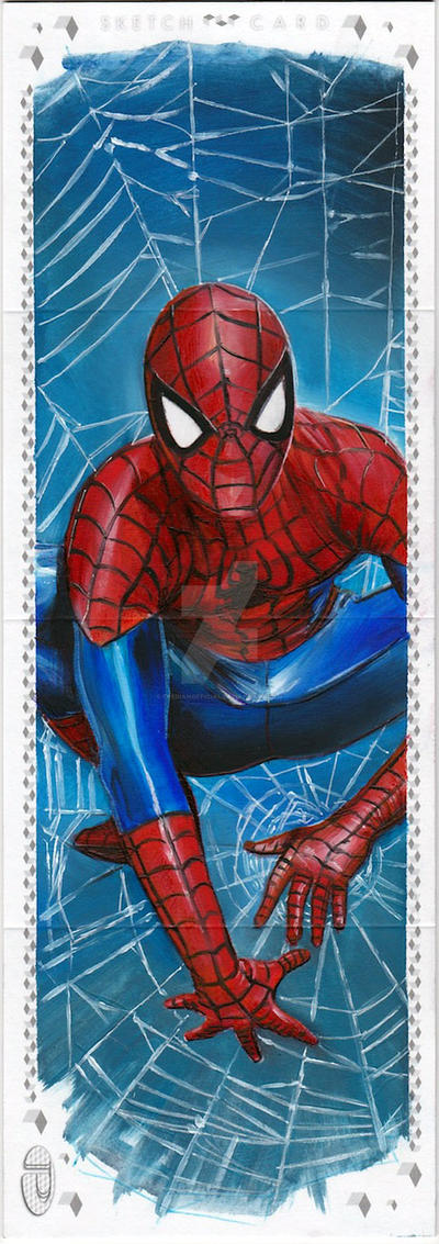 Marvel Premier 2017 Sketch Card - Spiderman By Fredianofficial On