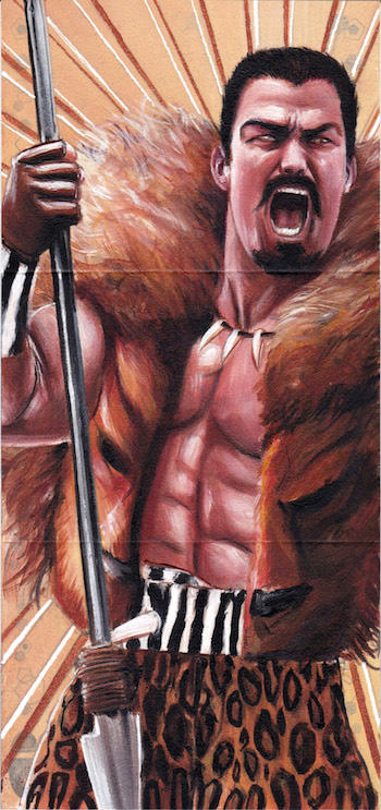 Marvel Premier Triple Panel Sketch Card Ft Kraven By Fredianofficial
