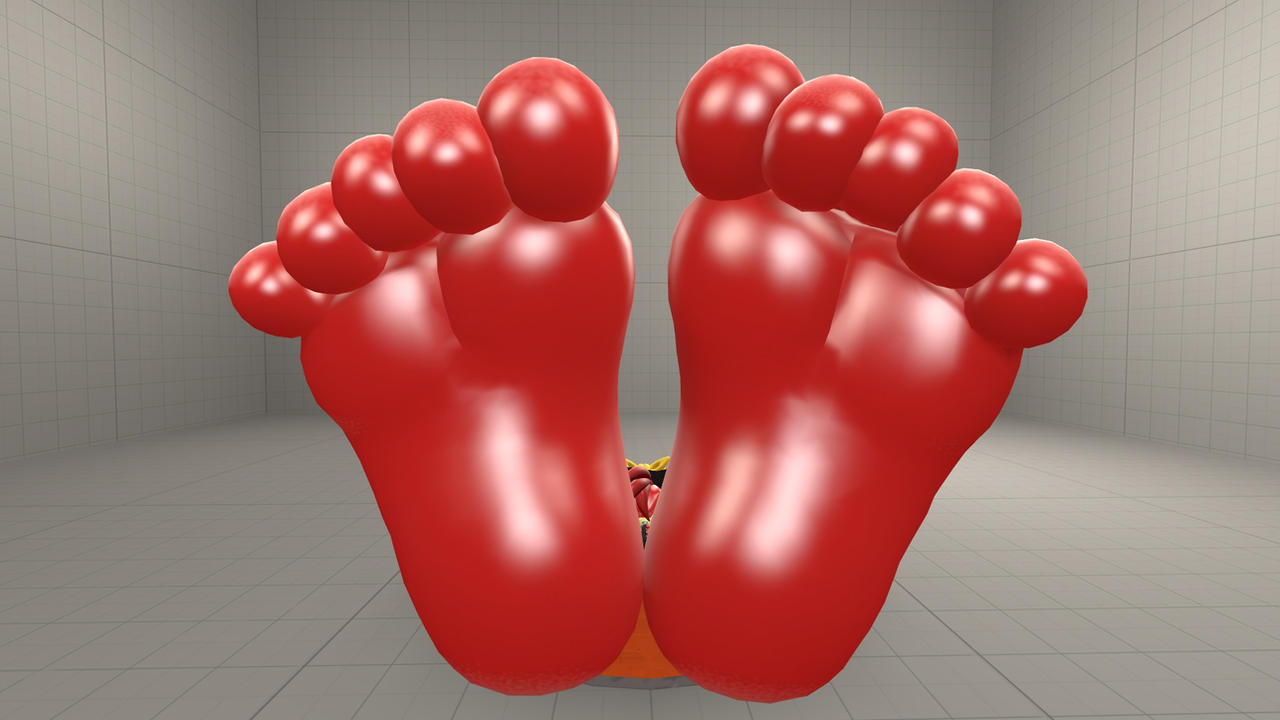 Fiona Fox Blowing Thumb Feet Inflation 44 By Dachgum On Deviantart