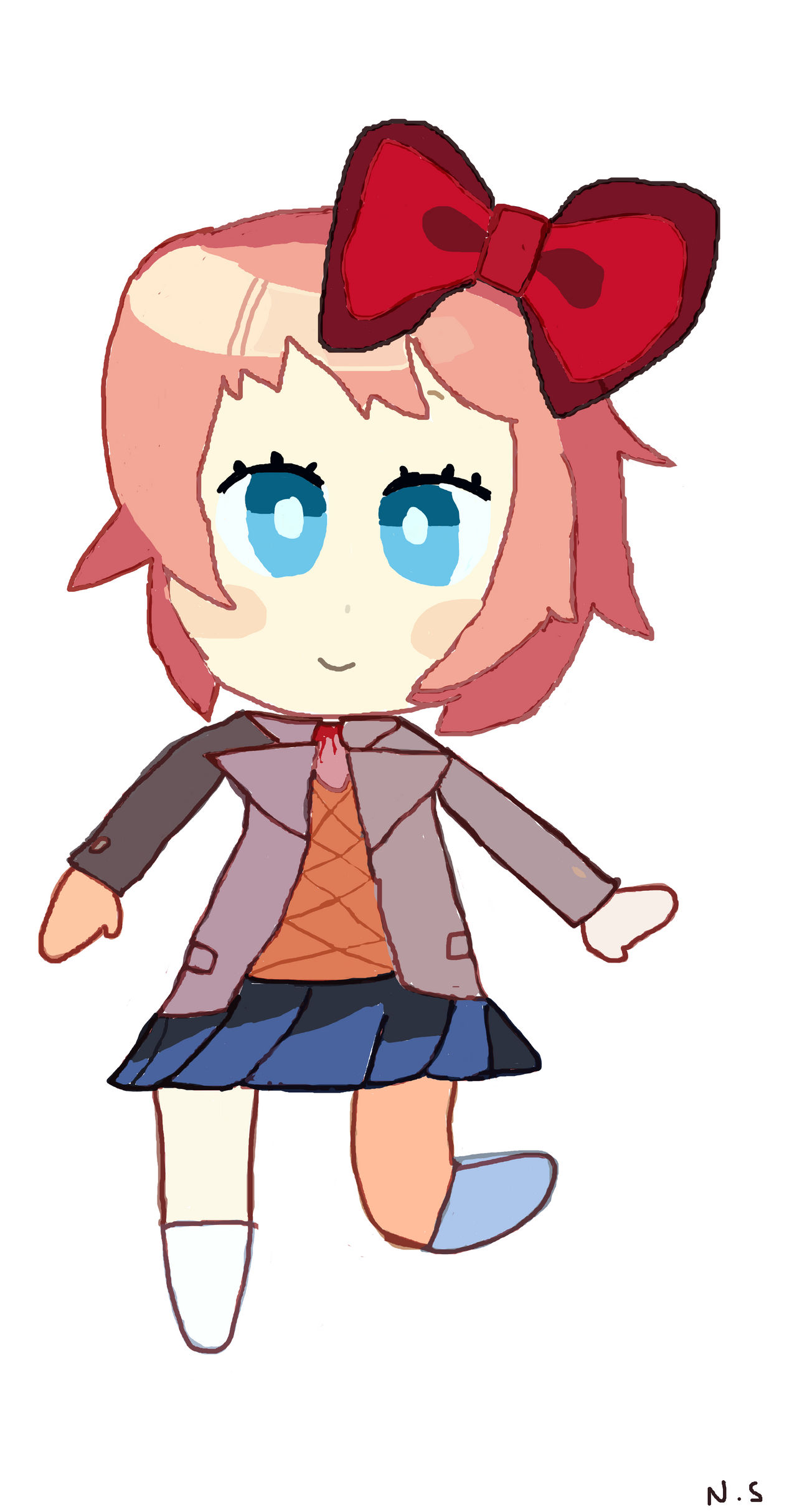 Sayori Chibi By Noahsoboz On Deviantart