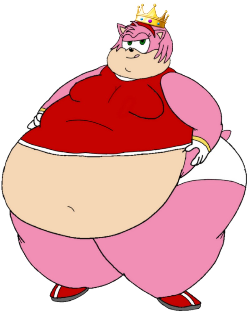 Fat Queen Amy Rose By Oshi234 On Deviantart