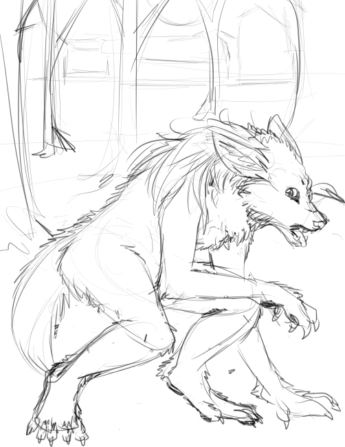 Commission Female Werewolf By Fringecrow On Deviantart