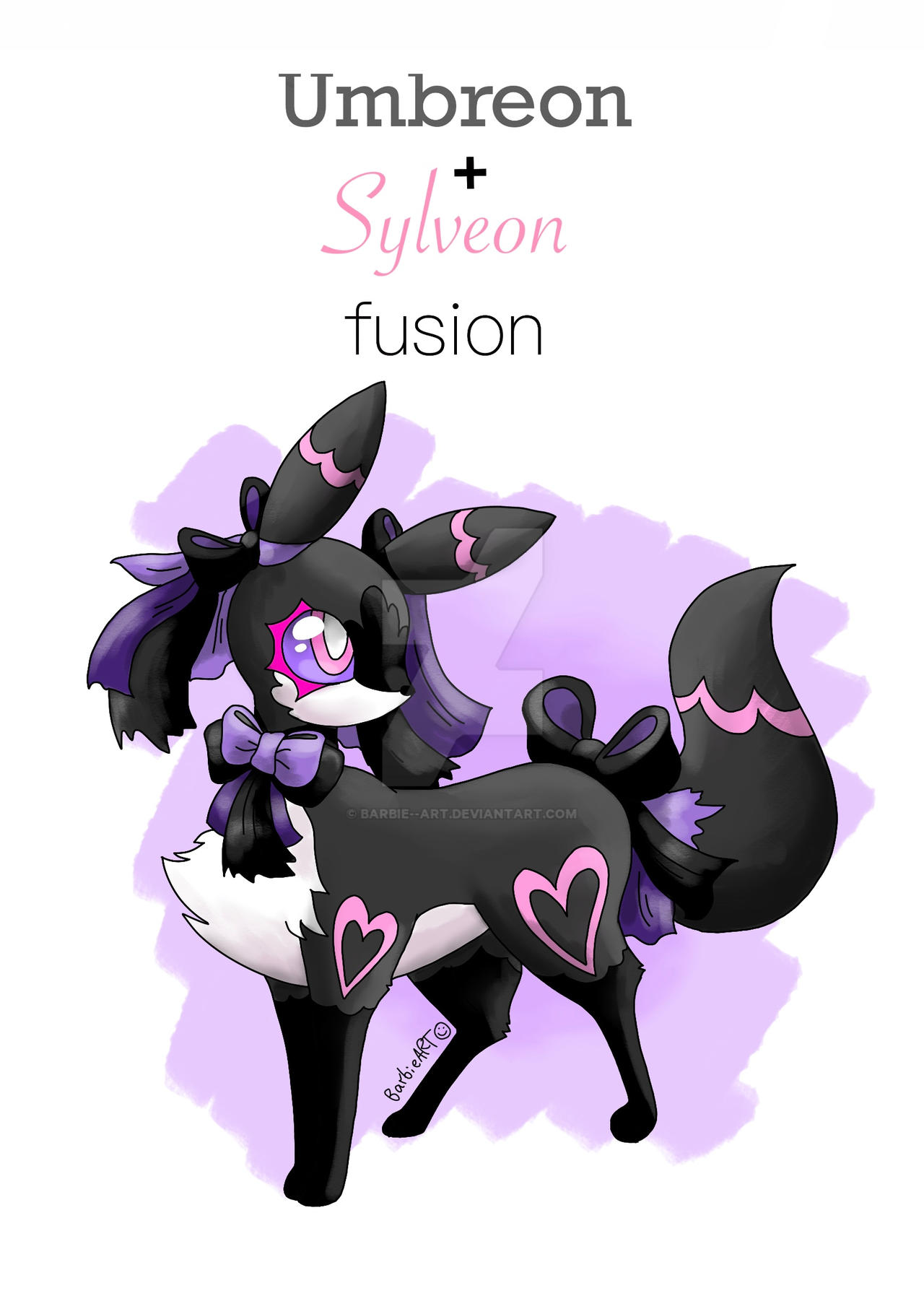Umbreon x Sylveon ~fusion~ by barbie--art on DeviantArt Umbreon x Sylveon ~fusion~ by barbie--art on DeviantArt