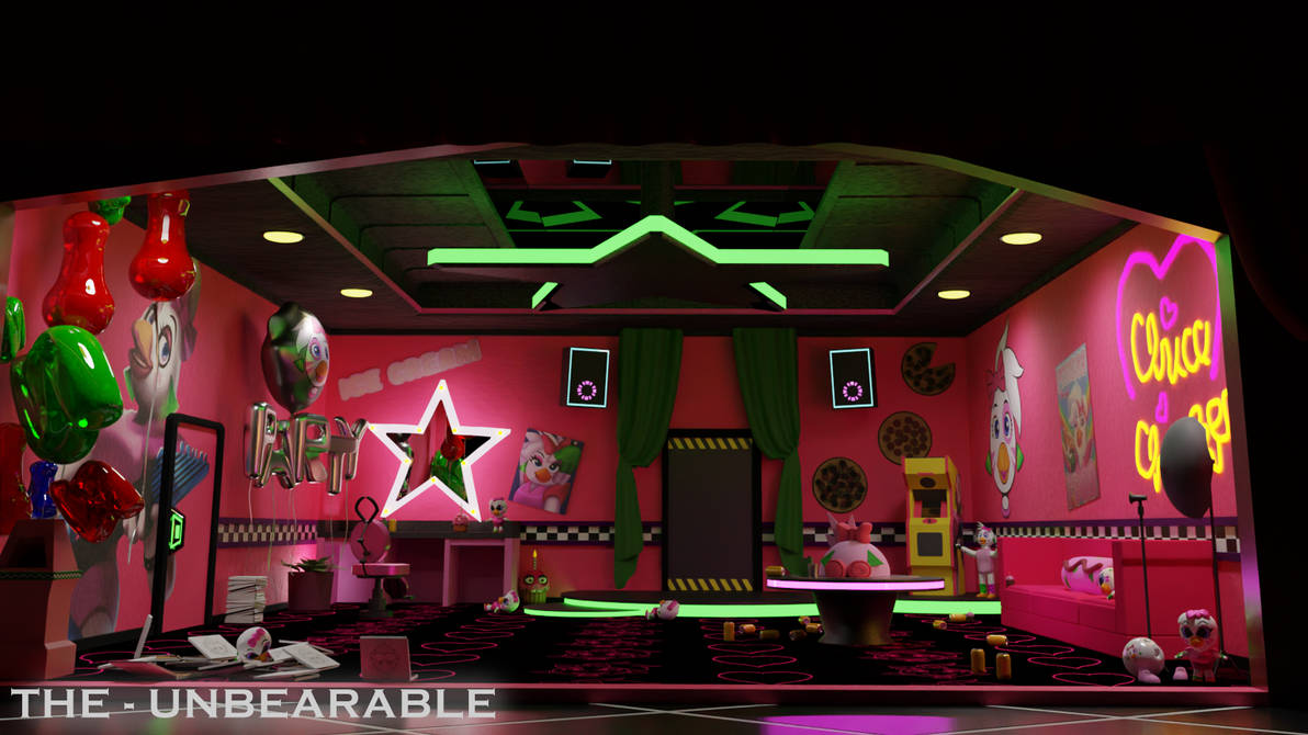 Glamrock Chica Greenroom Recreation By Theunbearable101 On Deviantart