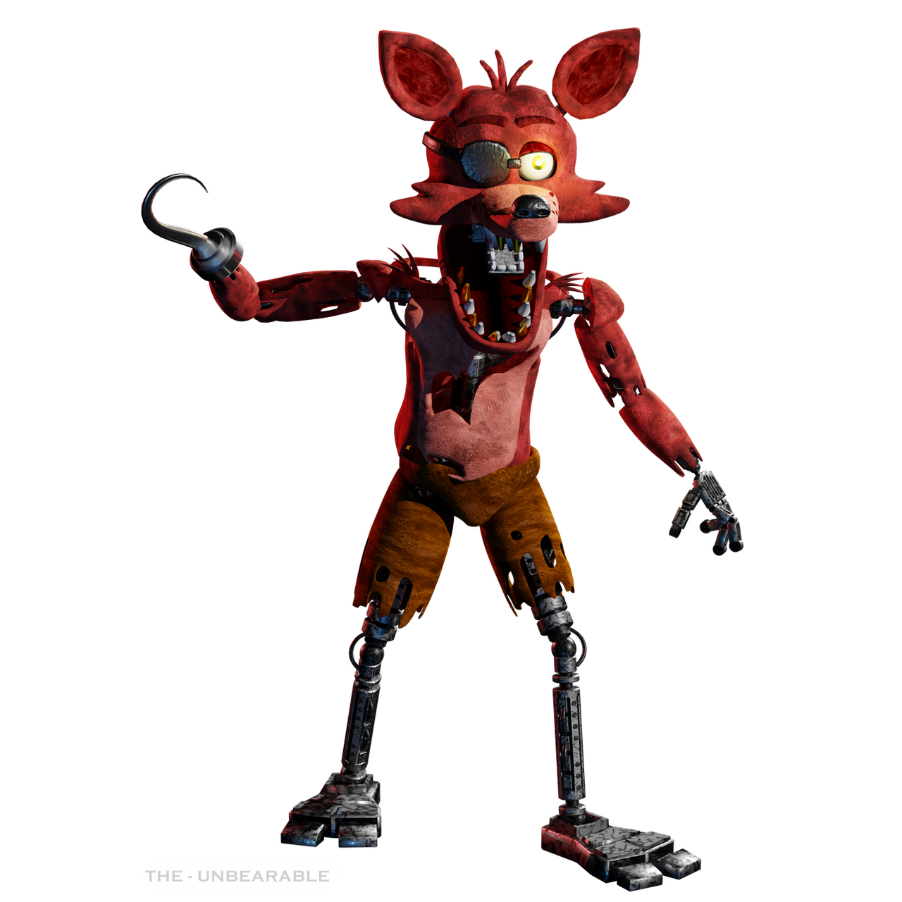 Foxy Character Render by TheUnbearable101 on DeviantArt Foxy Character Render by TheUnbearable101 on DeviantArt