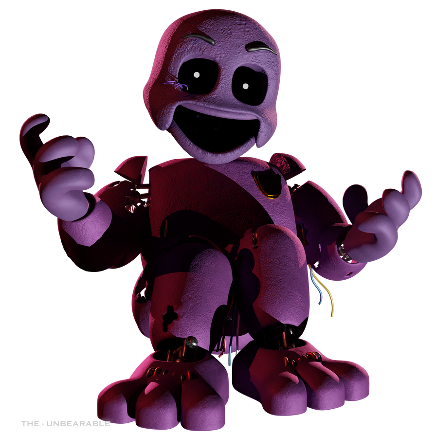 Purple Guy Animatronic Character Render By Theunbearable101 On Deviantart