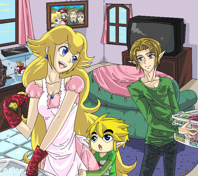Link And Peach Happily Married By Somejanedoe On Deviantart