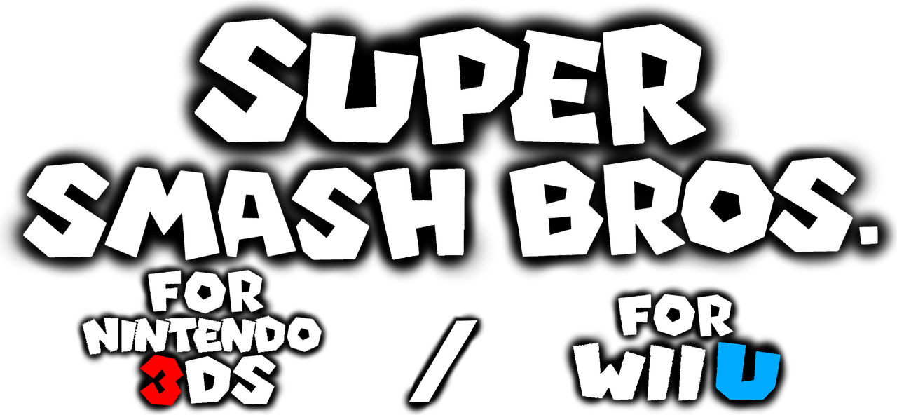Super Smash Bros 3ds Wii U Logo Mario Style By Ajwolfy178 On
