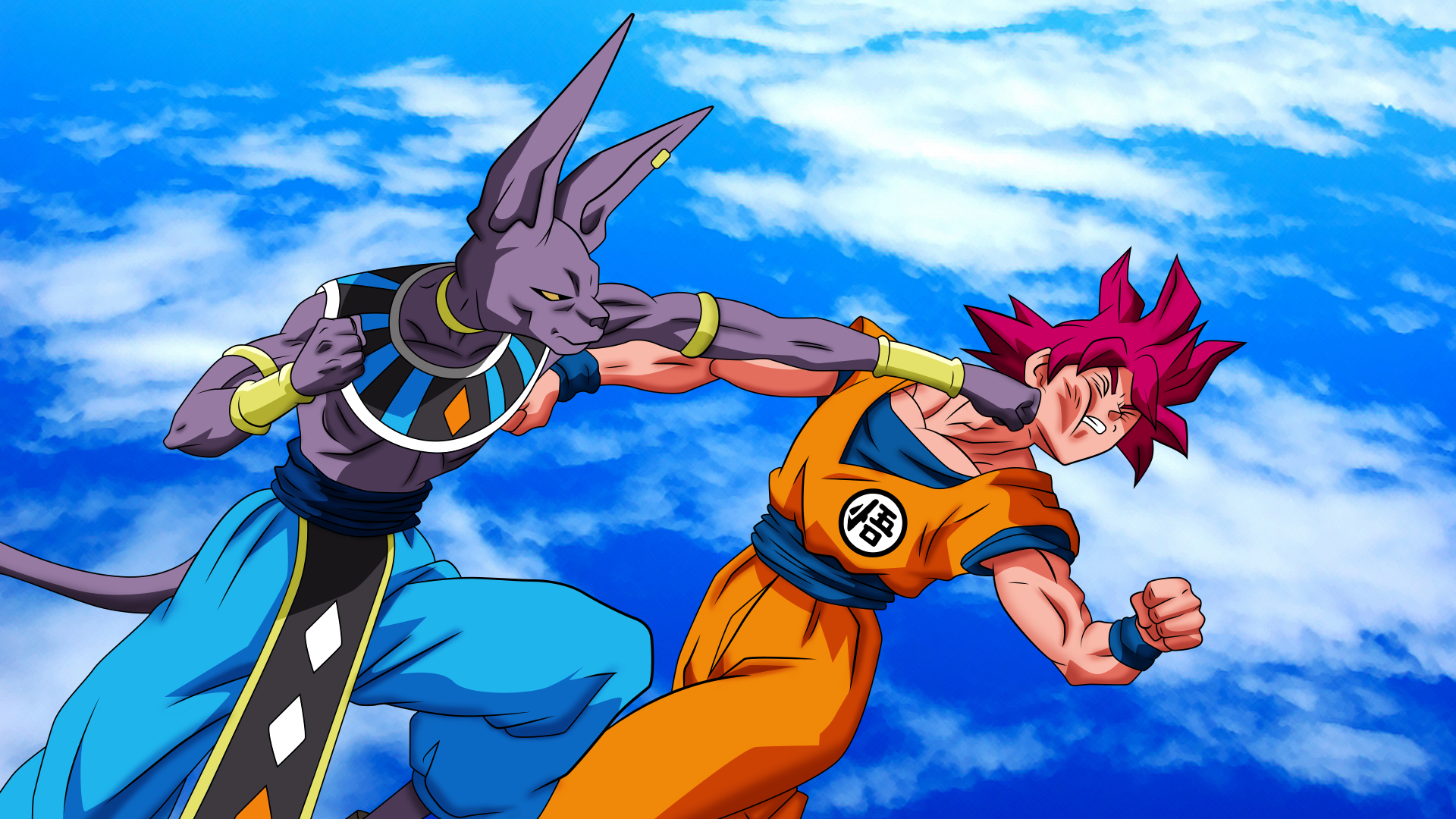 Goku Vs Beerus From Dbs By Manuelferri On Deviantart