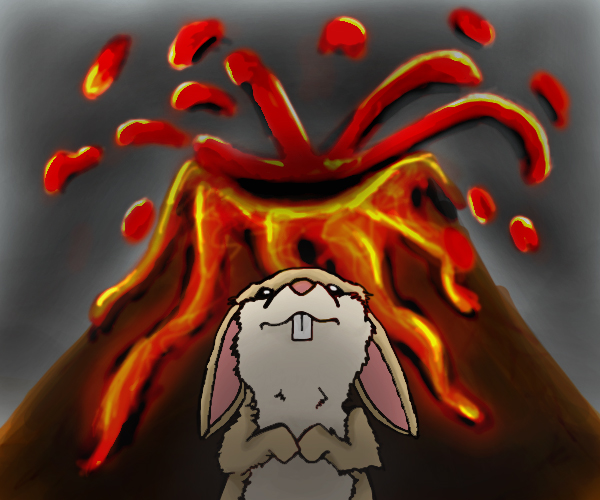 volcano rabbit by Sintrax on DeviantArt