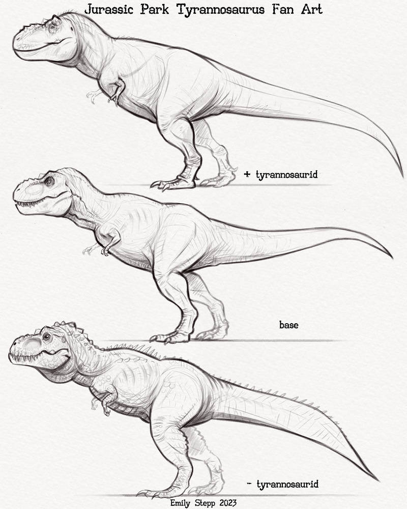 Jp Tyrannosaurus Variants By Emilystepp On Deviantart