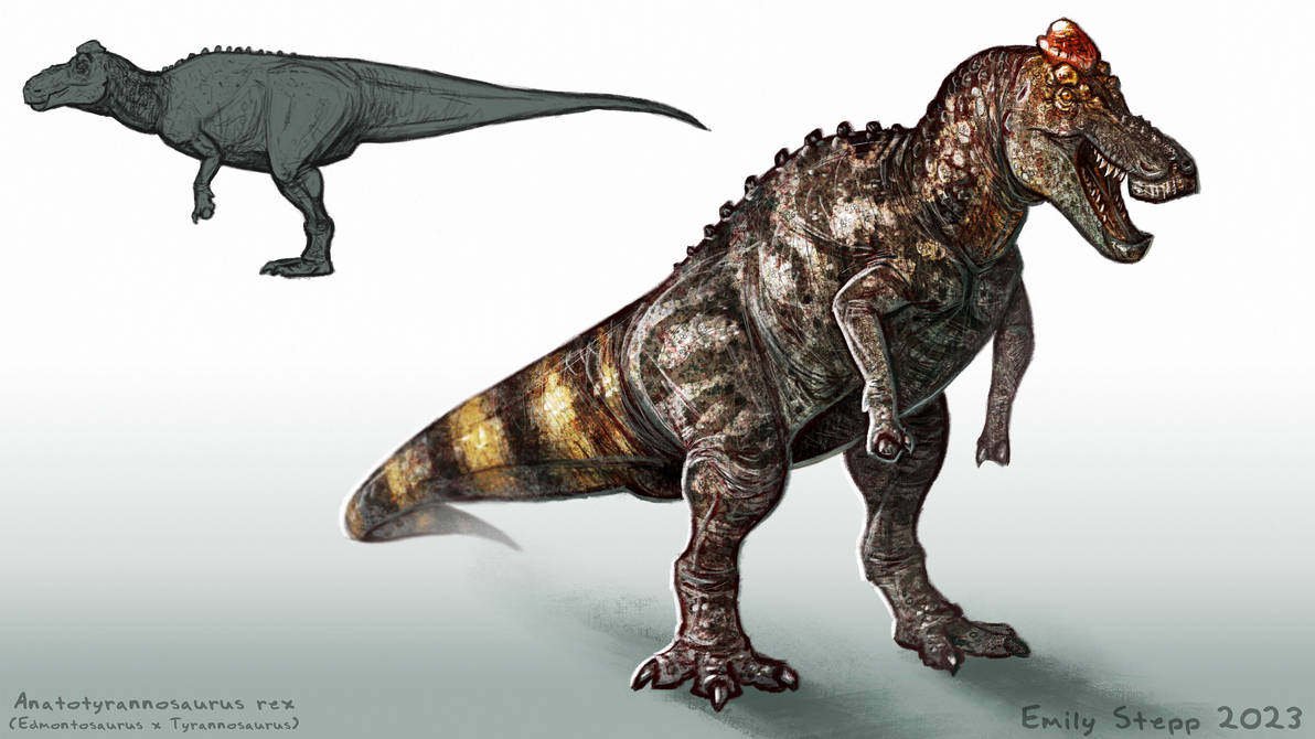 Edmontosaurus x Tyrannosaurus Hybrid Dinosaur by EmilyStepp on DeviantArt Edmontosaurus x Tyrannosaurus Hybrid Dinosaur by EmilyStepp on DeviantArt