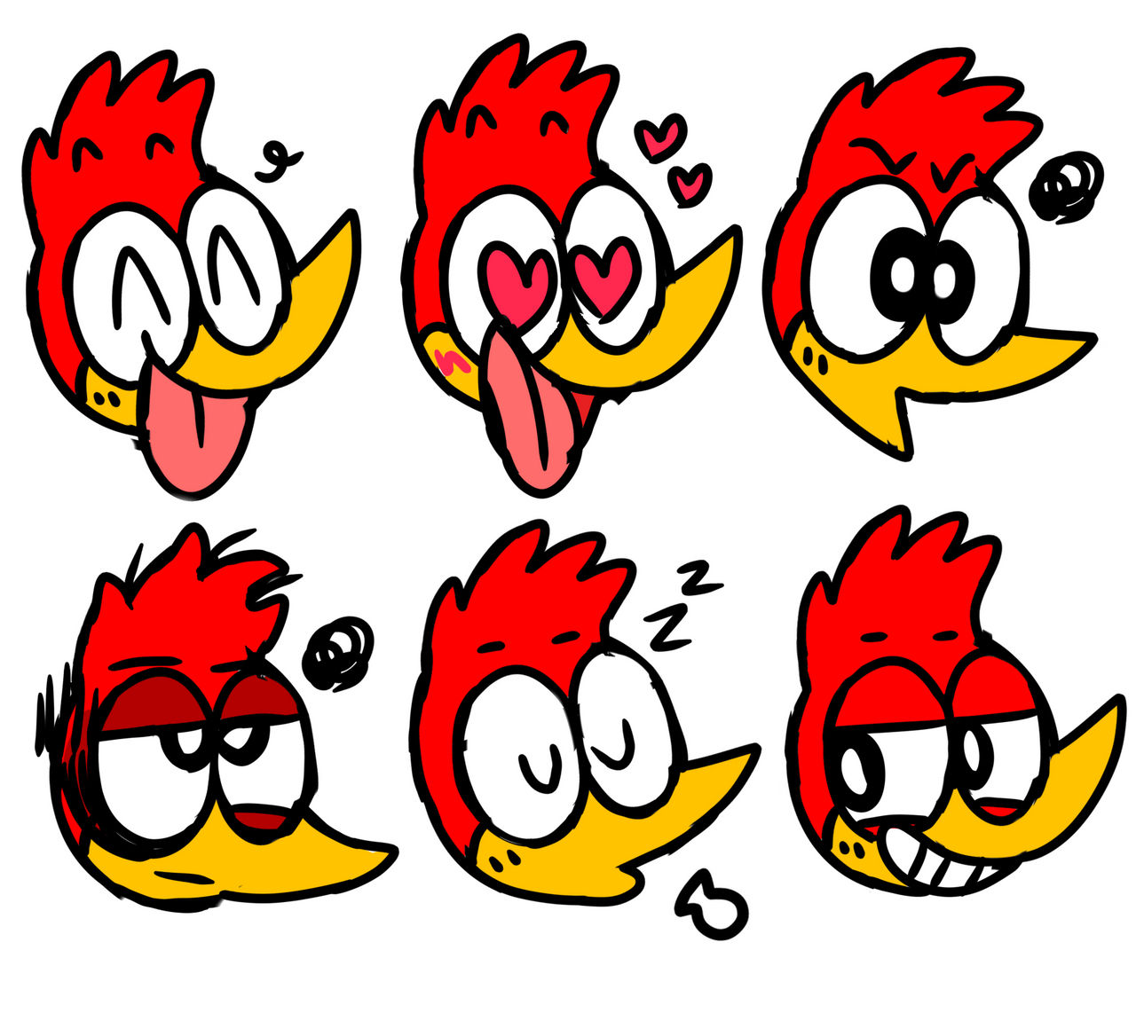 Woody Woodpecker Expressions 2 By Zarigoldxpc On Deviantart