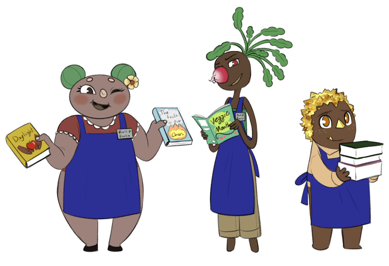 Book Store Employees By Paperbagedhead On Deviantart