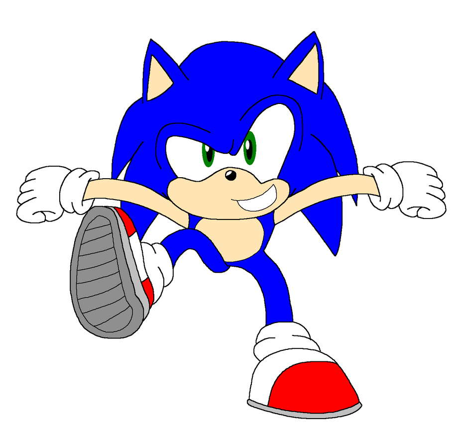 Sonic Running By Ryanly64 On Deviantart