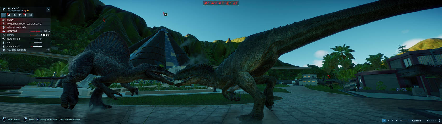 Jurassic World Evolution 2 Spinos Vs Indo Rex By Witchwandamaximoff On