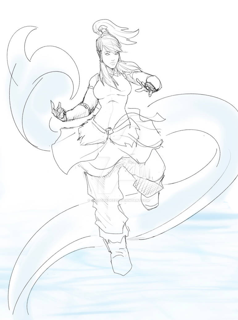 Korra Water Bending Alt By Sketchydeez On Deviantart