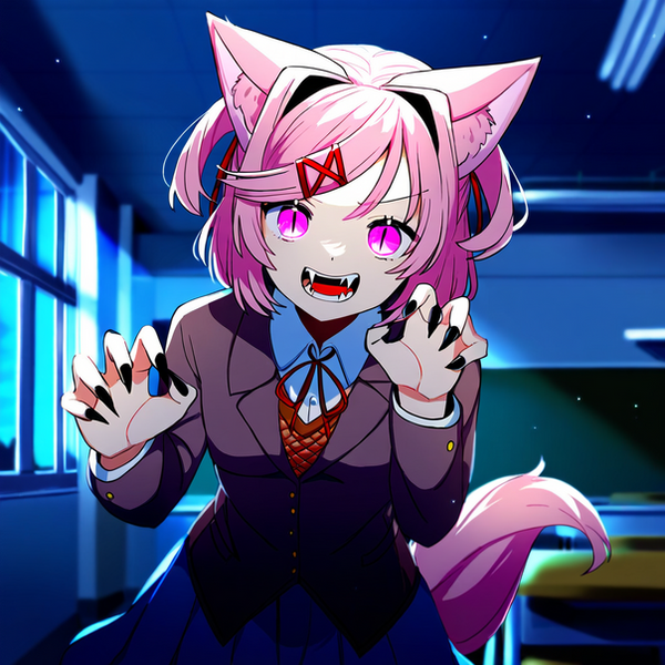 Cute Werewolf Natsuki Or By Werewolfmonikaa On Deviantart