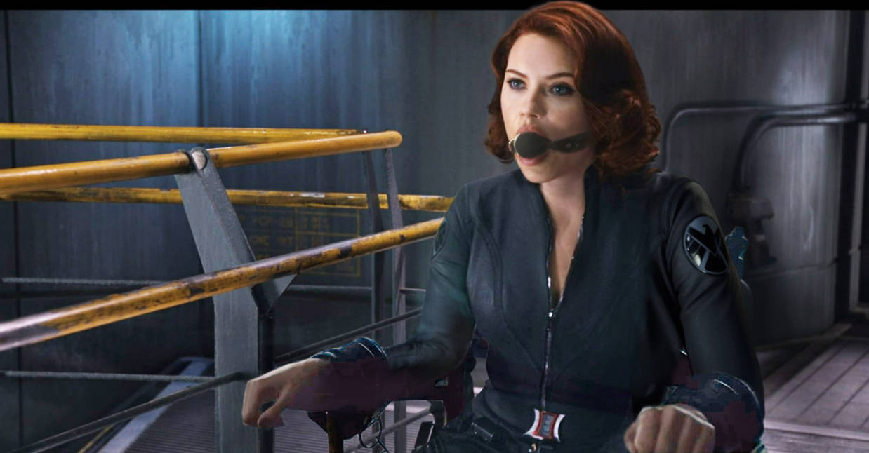 Black Widow Chairtied And Ball Gagged By Jackimanu On Deviantart