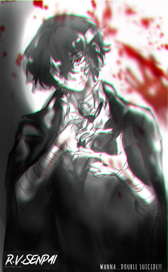 Dazai Grayscale By Rushivichare On Deviantart