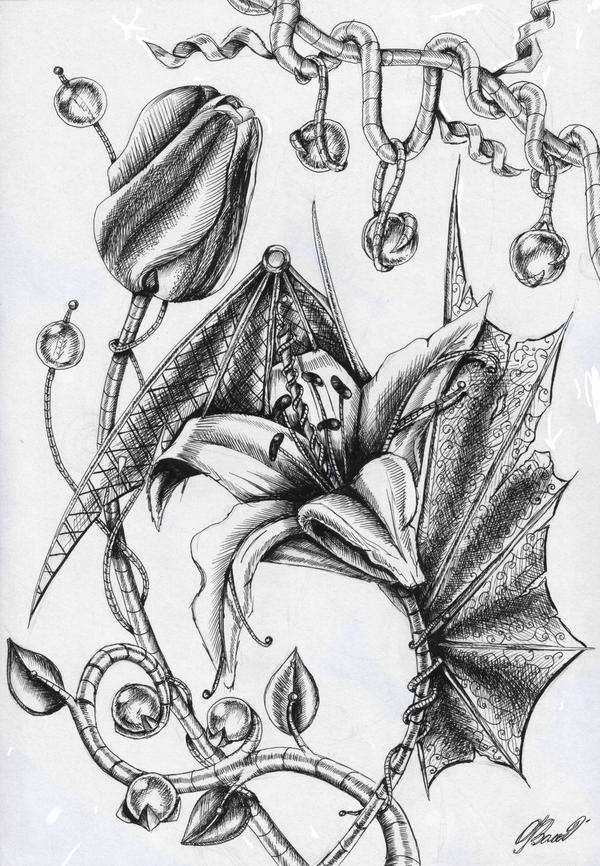 Cyber flowers by 9Rayne2 on DeviantArt