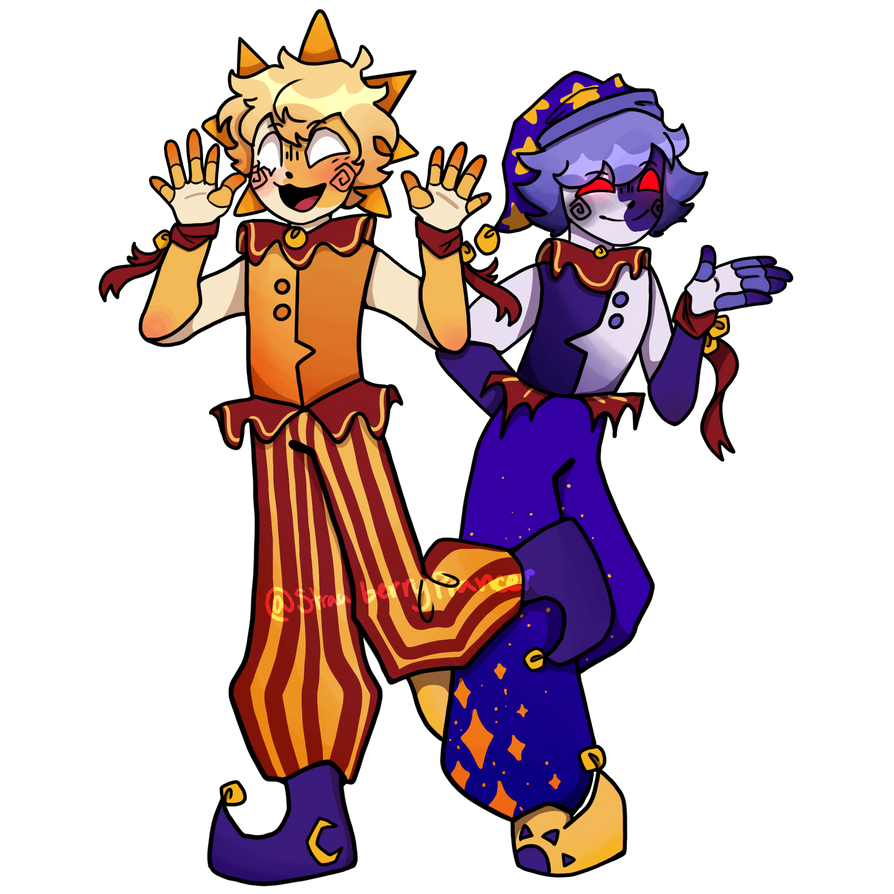 Sun And Moon Fnaf By Strawberryprancer On Deviantart