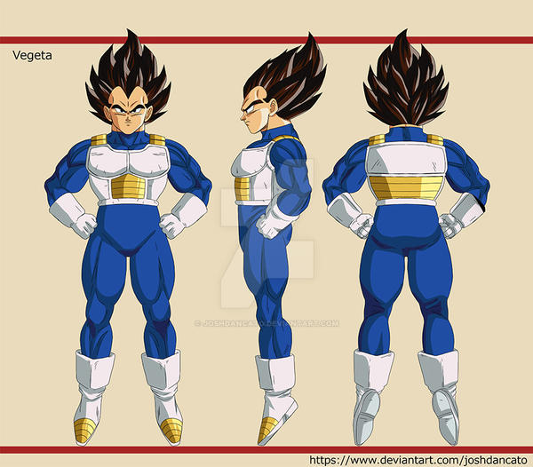 Vegeta Model Sheet By Joshdancato On Deviantart