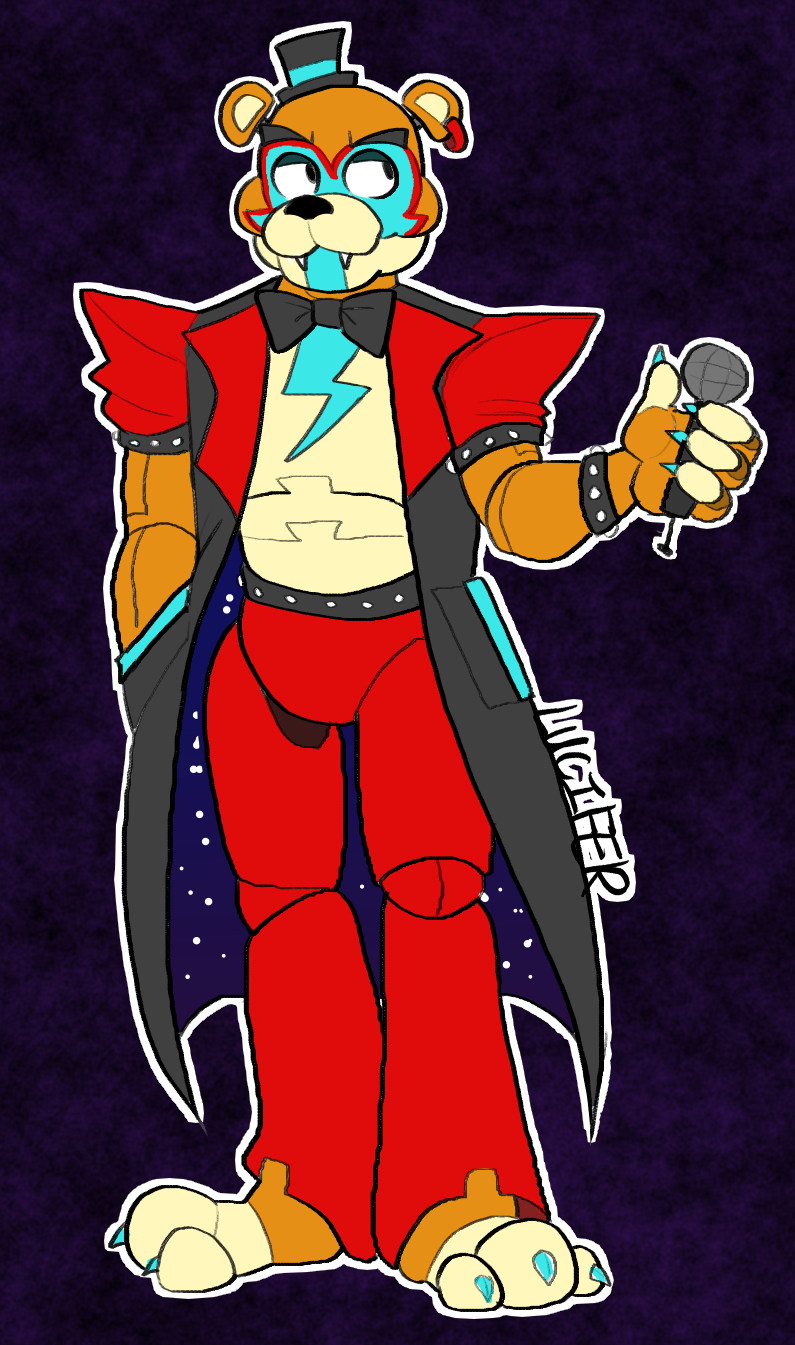 Glamrock Freddy Design By Luciferluzifer On Deviantart