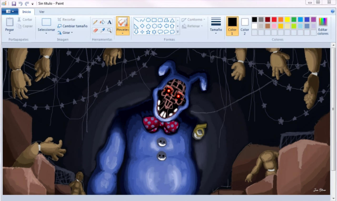 Fnaf Jrs Withered Bonnie By Jmtoliverart On Deviantart