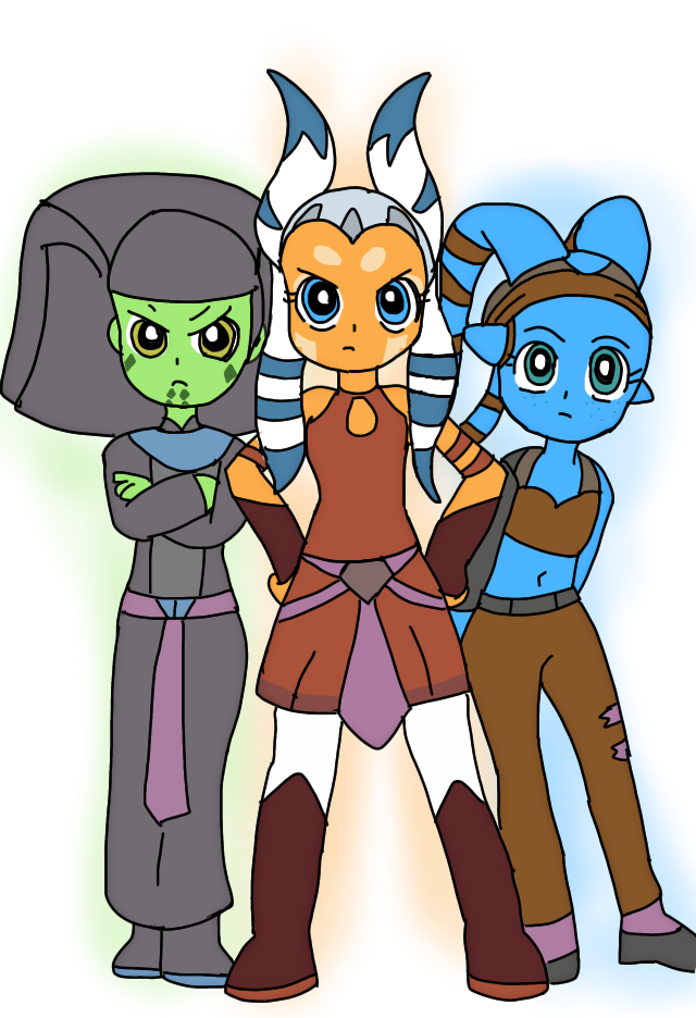 The Power Of The Force Girls Z By Ckittycosmos On Deviantart
