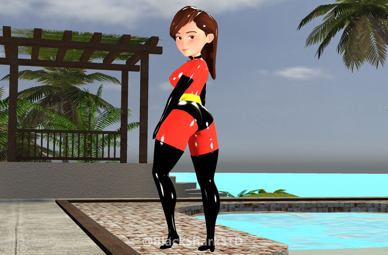 Elastigirl In The Pool 1720 By Blacksharkstd On Deviantart